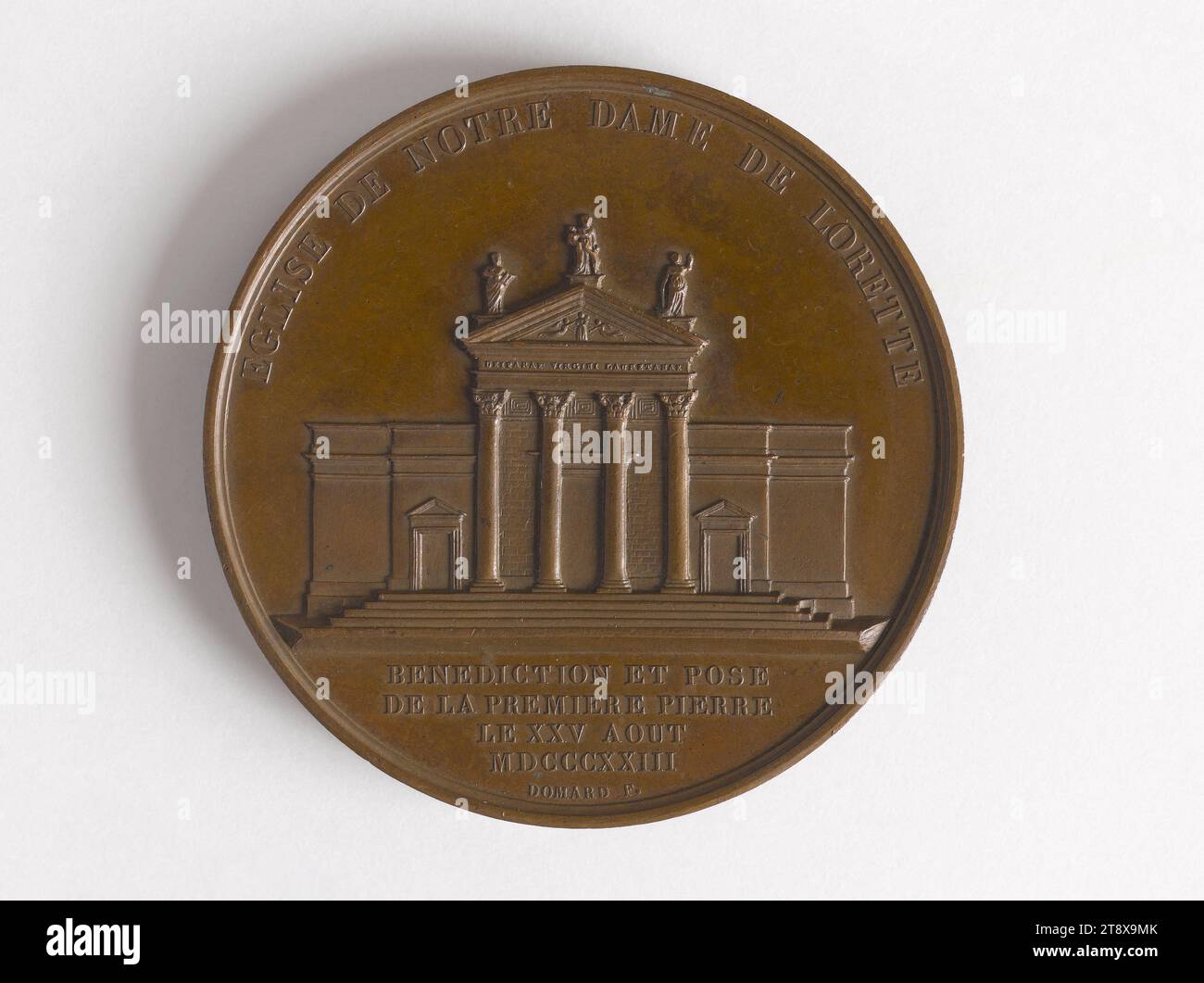 Laying of the first stone of Notre-Dame de Lorette, August 25, 1823 ...