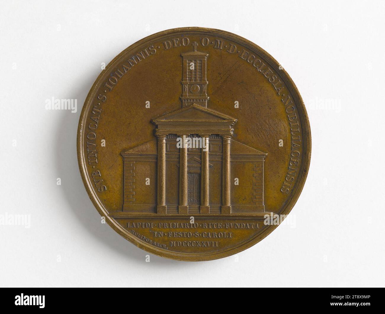 Laying of the first stone of Saint-Jean de Neuilly, November 4, 1827 ...