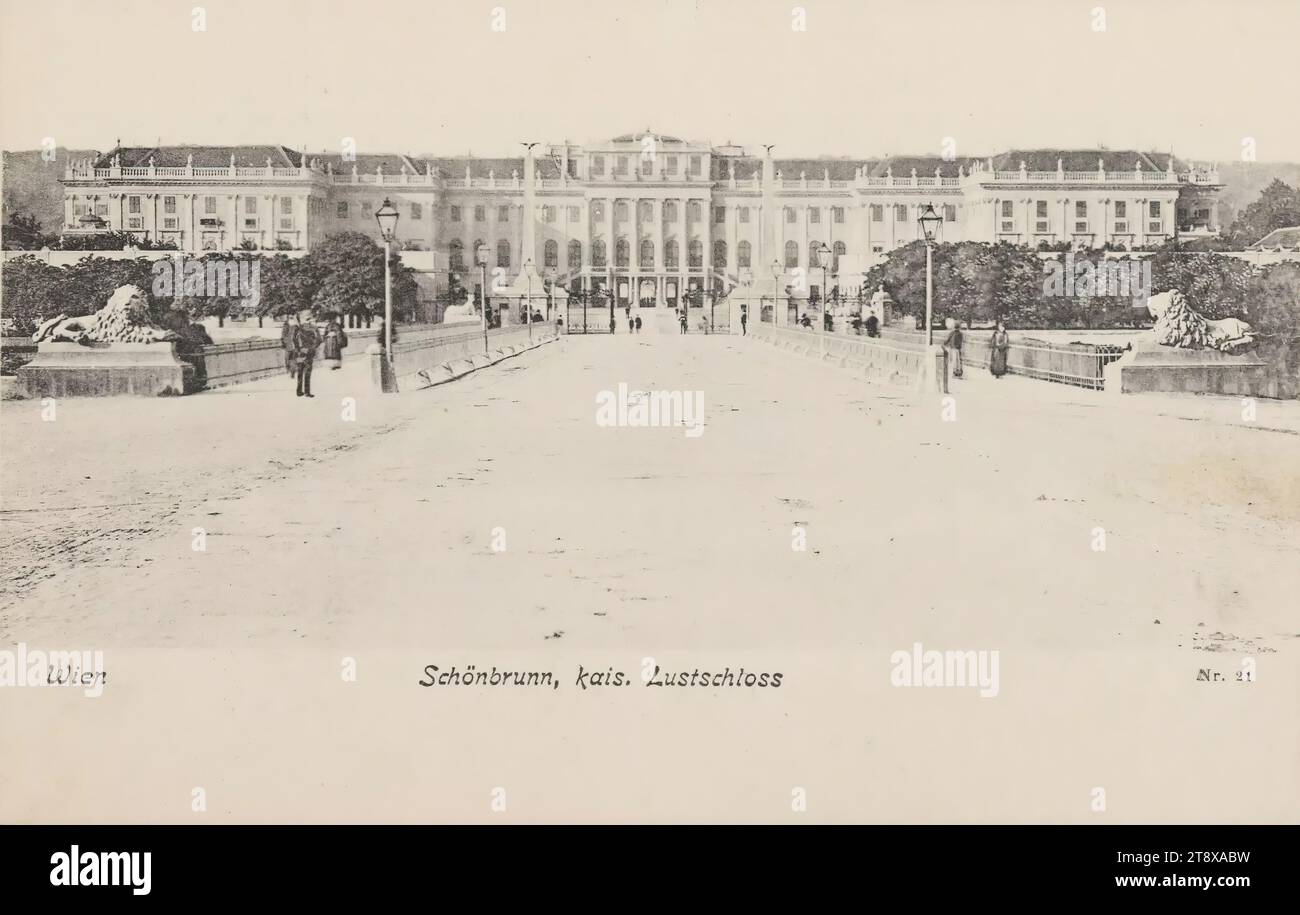 13th, Schönbrunn Palace - courtyard side with main entrance, picture ...