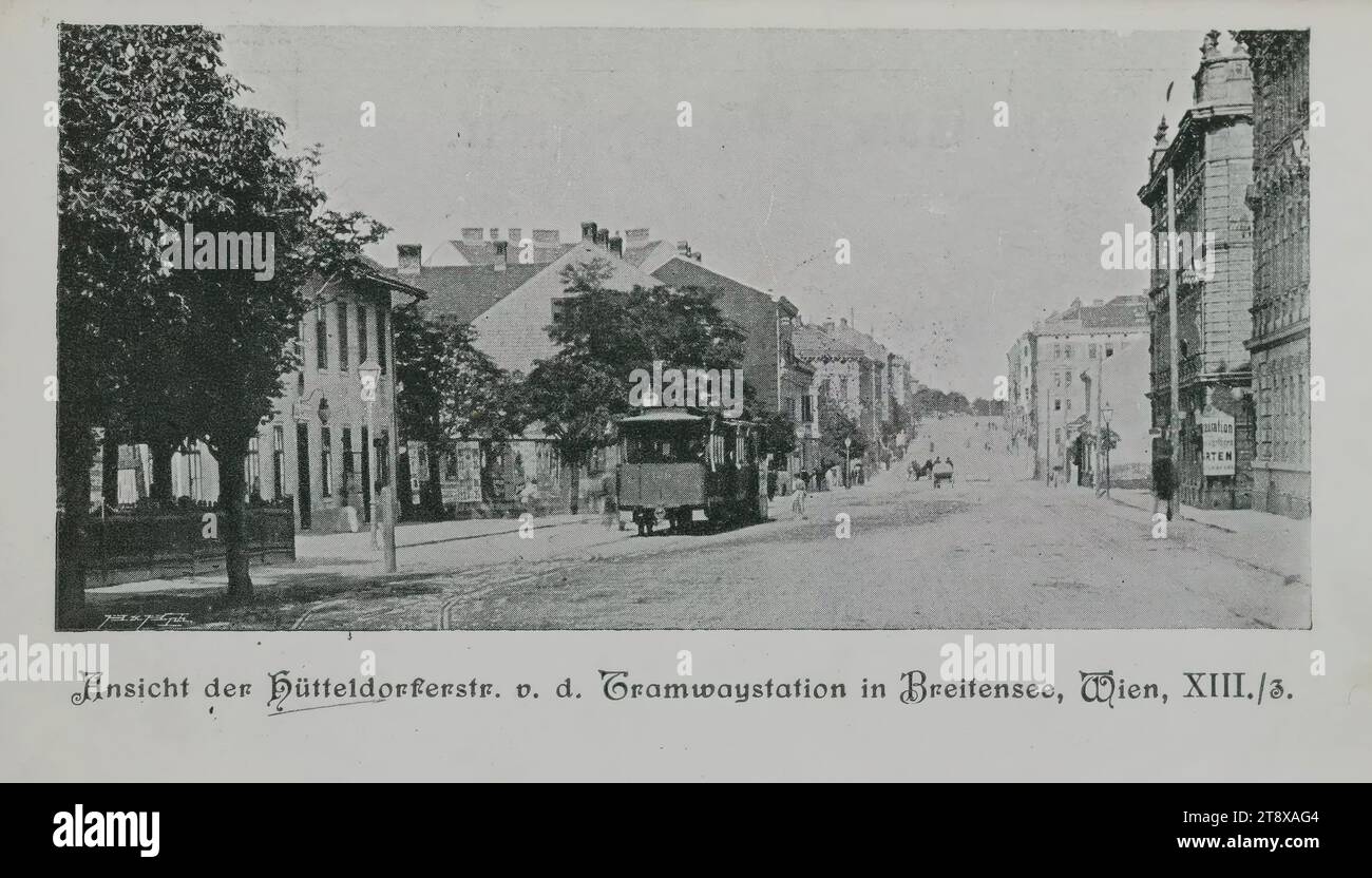 14th, Hütteldorfer Straße - view from the tramway station in Breitensee ...