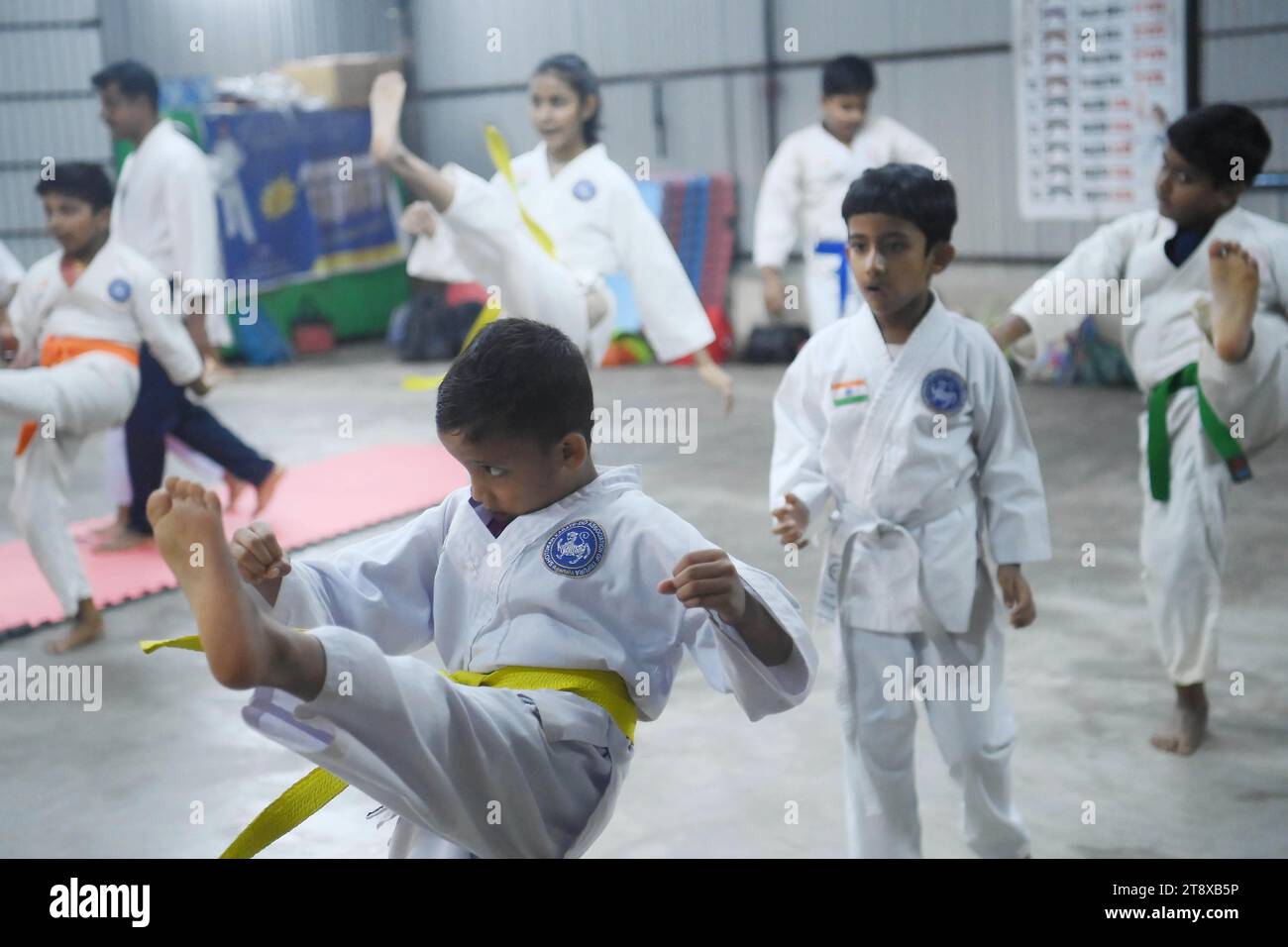Indian kid karate hi-res stock photography and images - Alamy