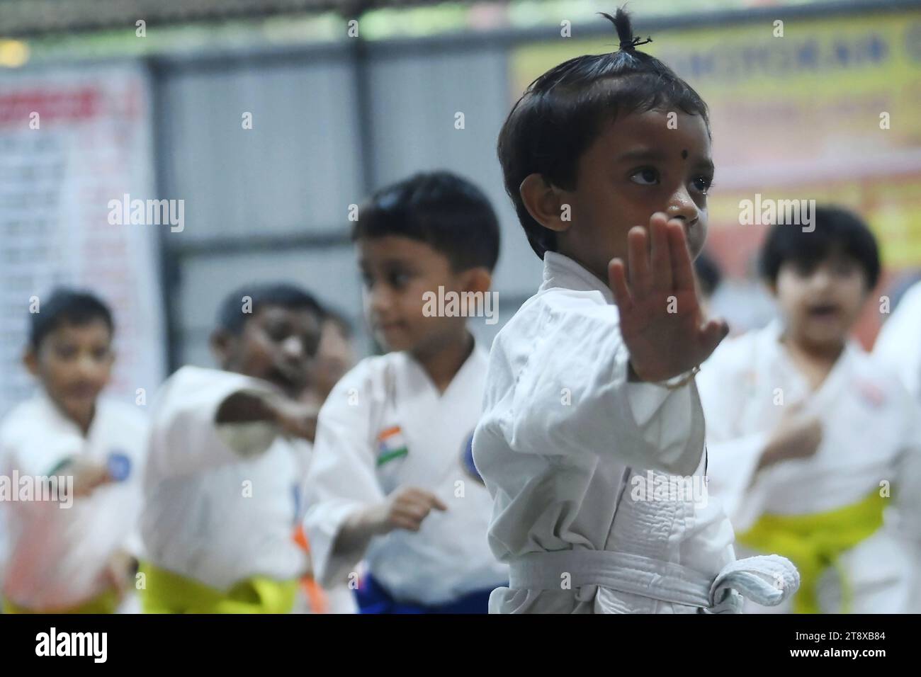 Indian kid karate hi-res stock photography and images - Alamy