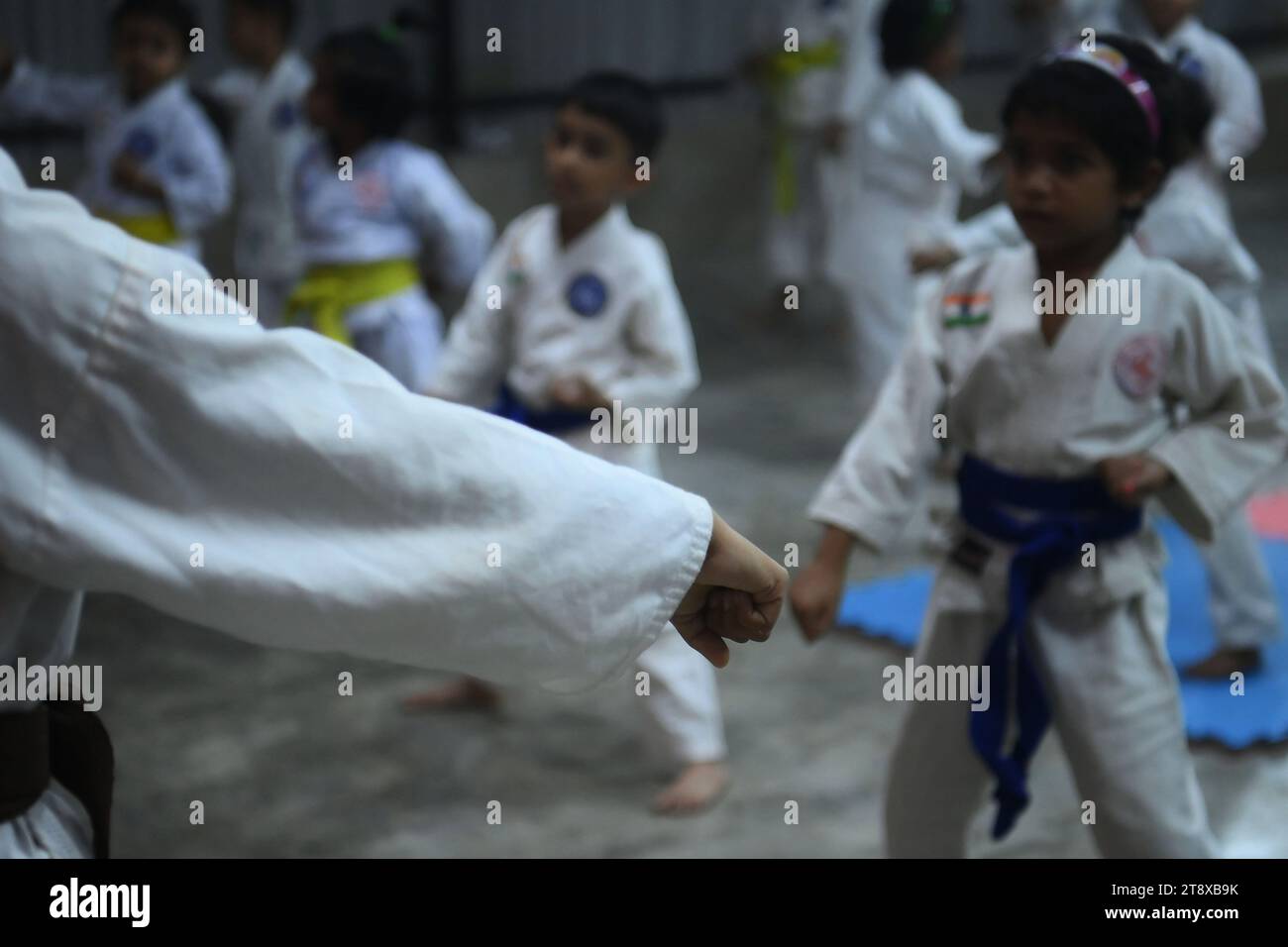 Indian kid karate hi-res stock photography and images - Alamy