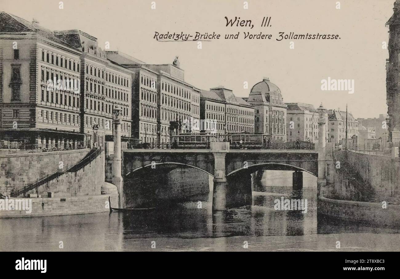 Vienna River - Radetzky Bridge, with Vorderer Zollamtsstraße, picture ...