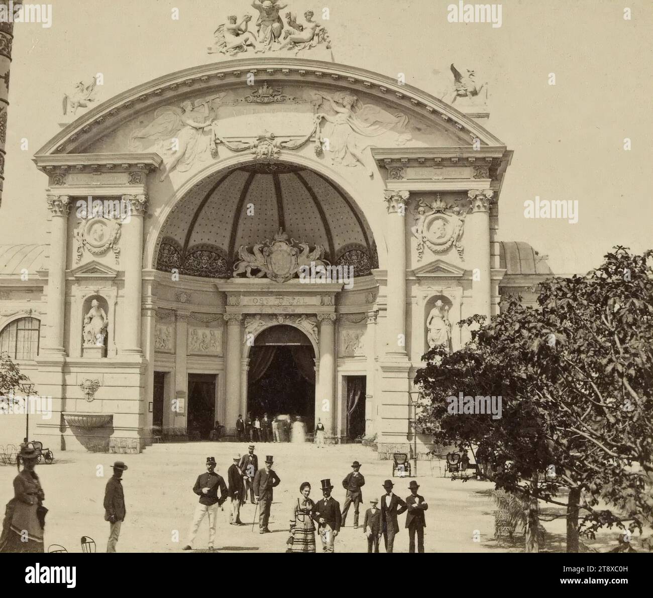 World's Fair 1873: East portal of the Palace of Industry (without no ...