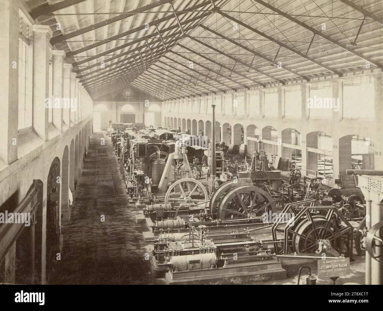 World's Fair 1873: Machine hall. Interior view (No. 175), György ...