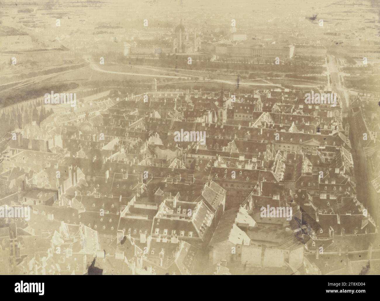 Circular view of the city of Vienna, taken from the Stephansturm, 8th ...