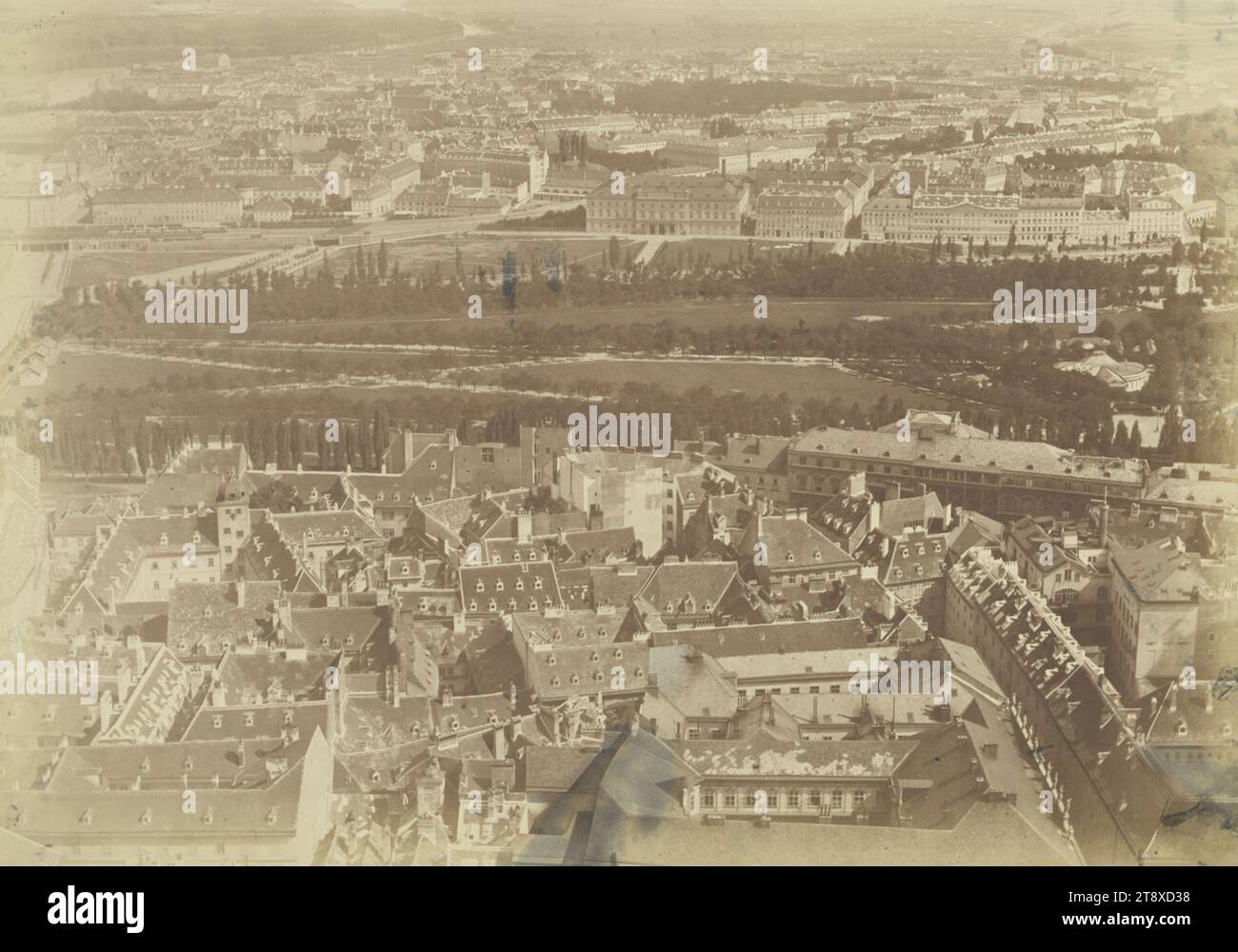 Circular view of the city of Vienna, taken from the Stephansturm, 6th ...