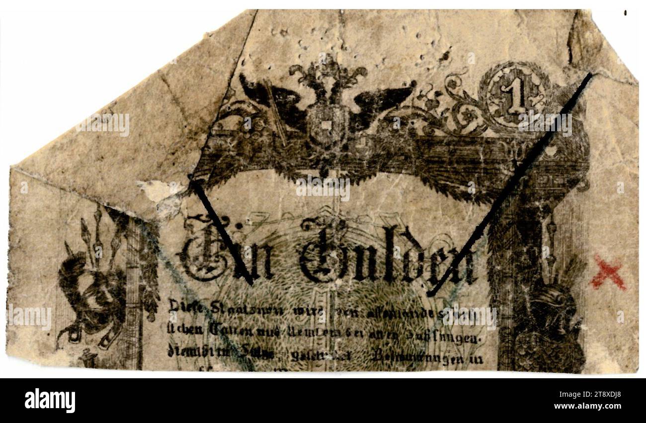 Staatsnote (Fälschung), 1 Gulden, K. K. Staats-Central-Casse, mint ...