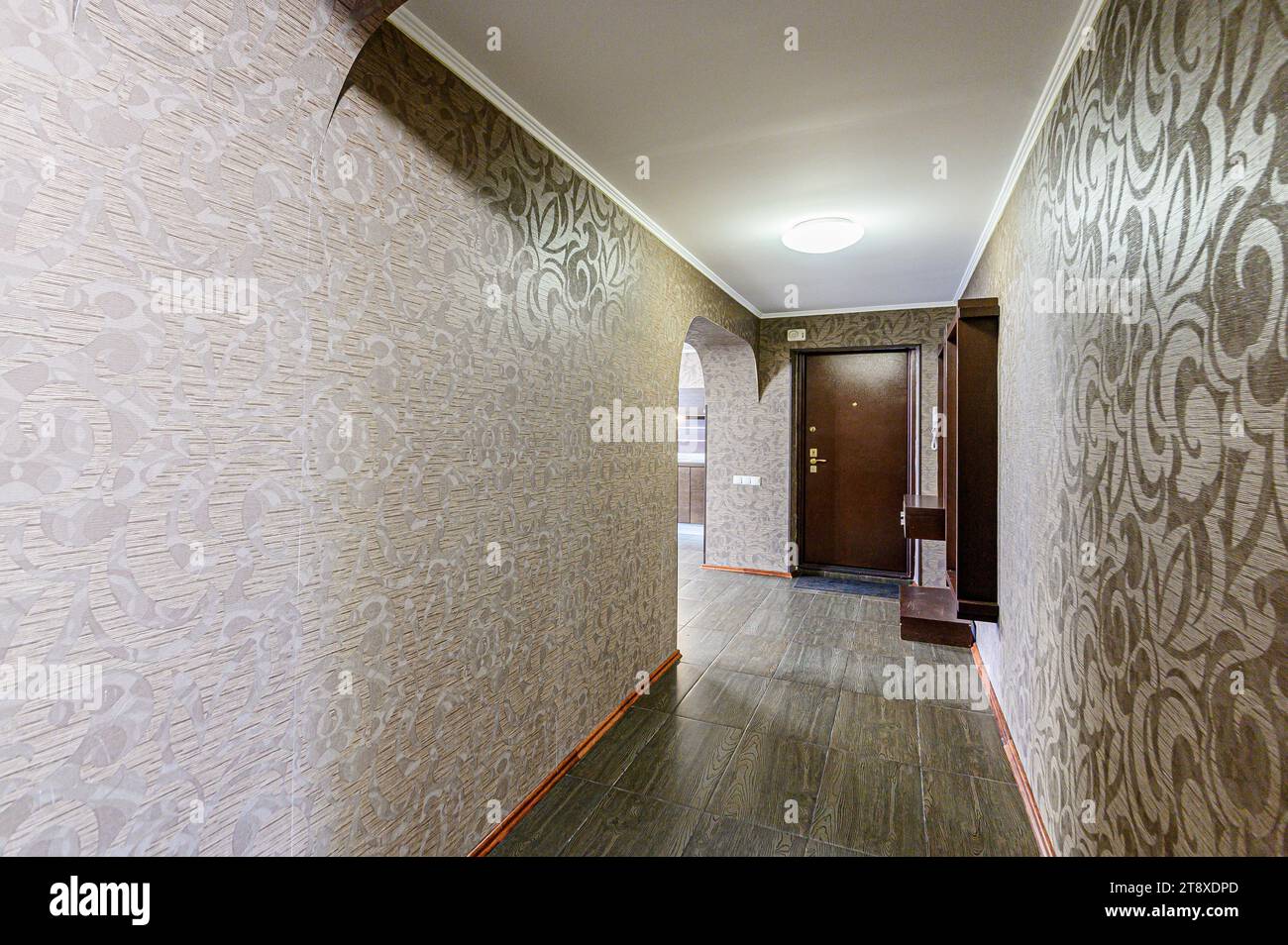interior apartment corridor, hallway, doors Stock Photo - Alamy
