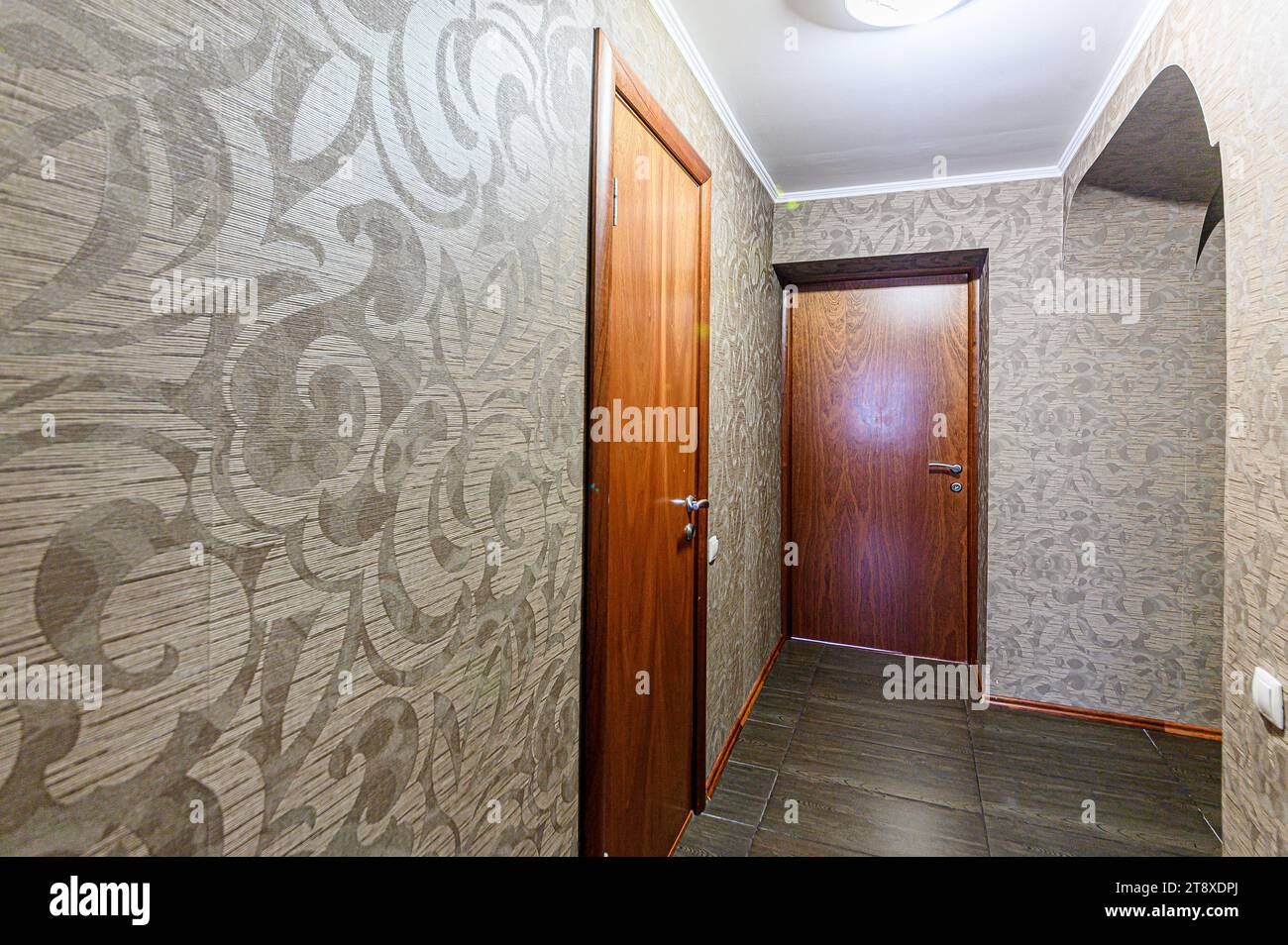 interior apartment corridor, hallway, doors Stock Photo - Alamy