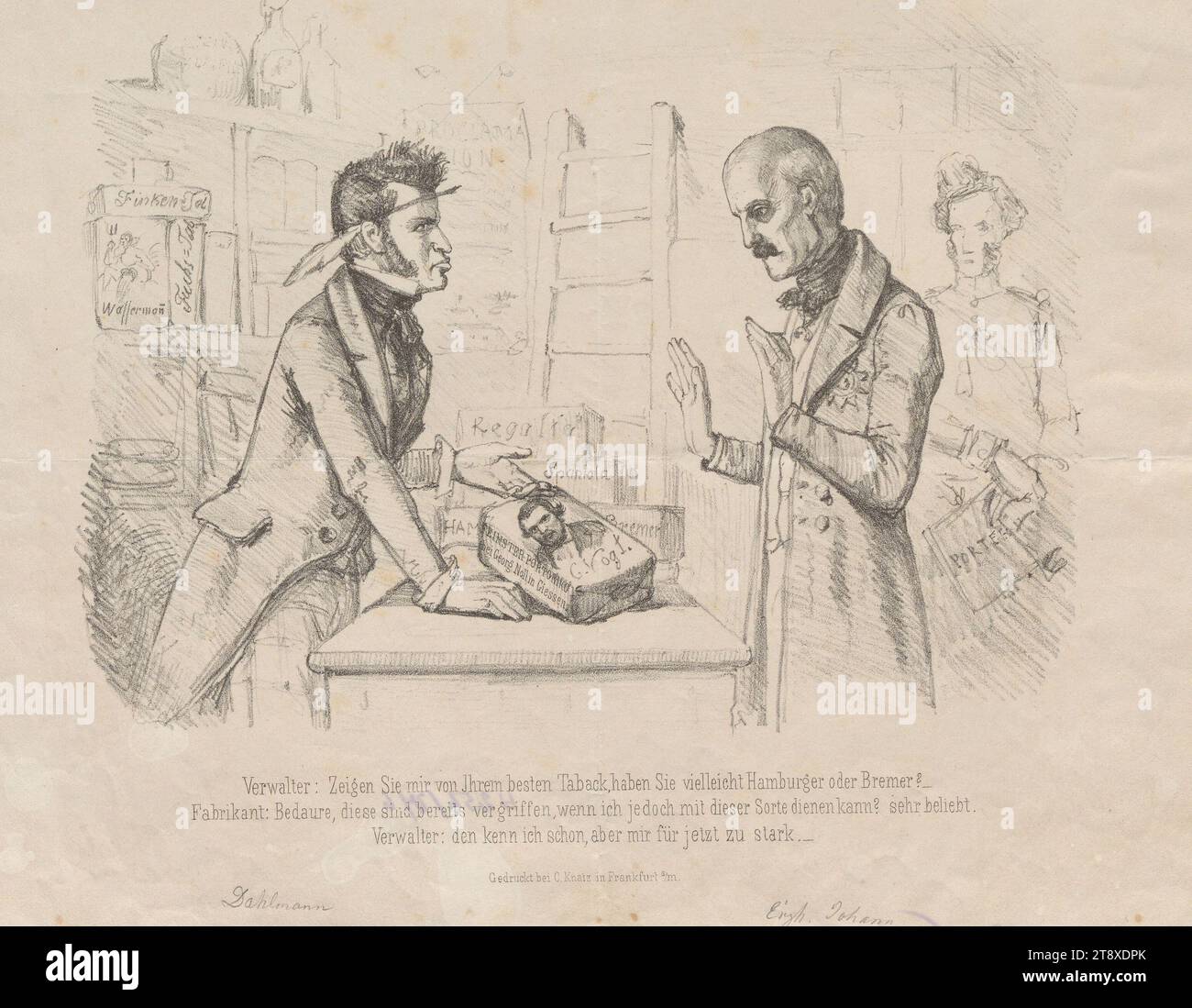 Administrator and manufacturer (caricature on Friedrich Christoph ...