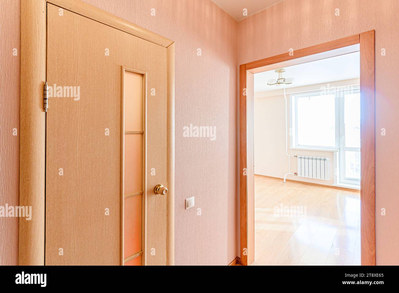 interior apartment corridor, hallway, doors Stock Photo - Alamy