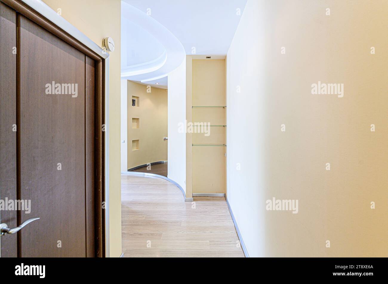 interior apartment corridor, hallway, doors Stock Photo - Alamy