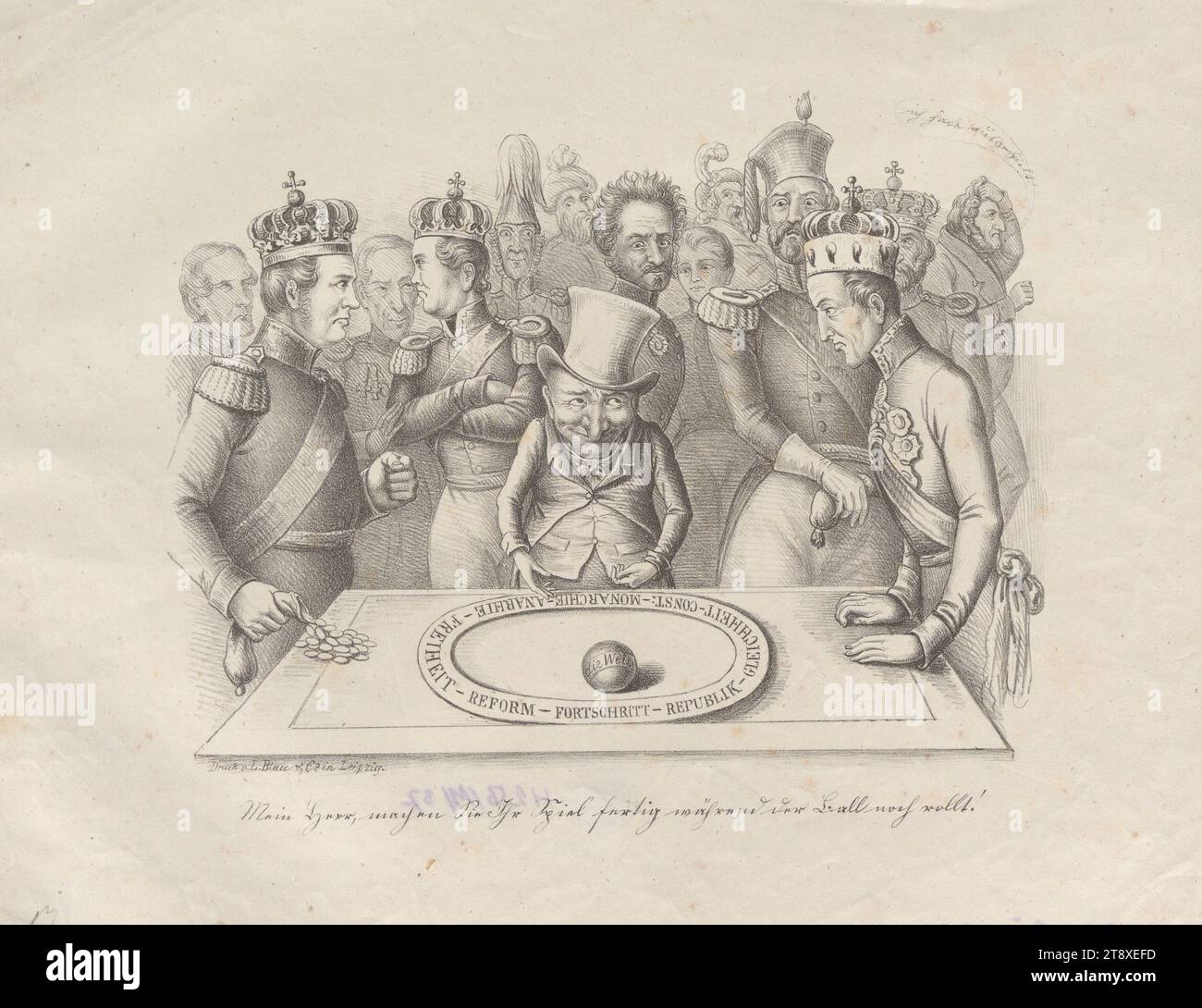 My Lord, make your play (...)' (German version of a cartoon published ...