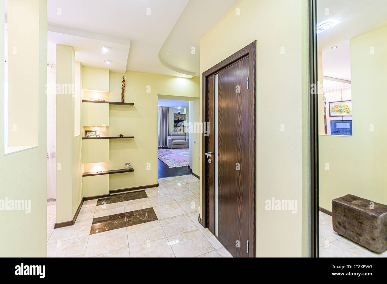 interior apartment corridor, hallway, doors Stock Photo - Alamy