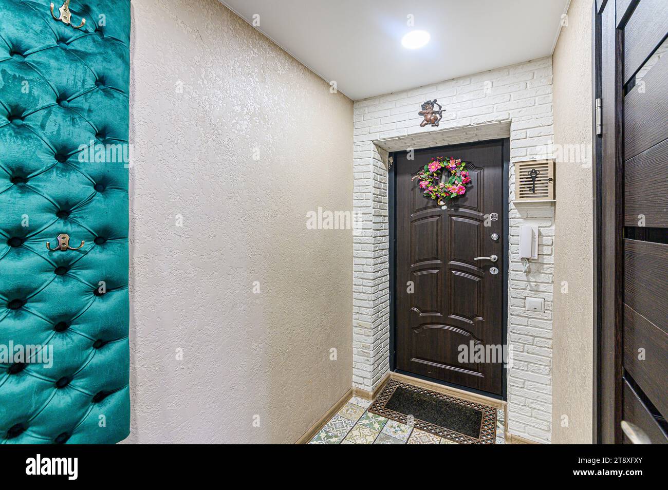 interior apartment corridor, hallway, doors Stock Photo - Alamy
