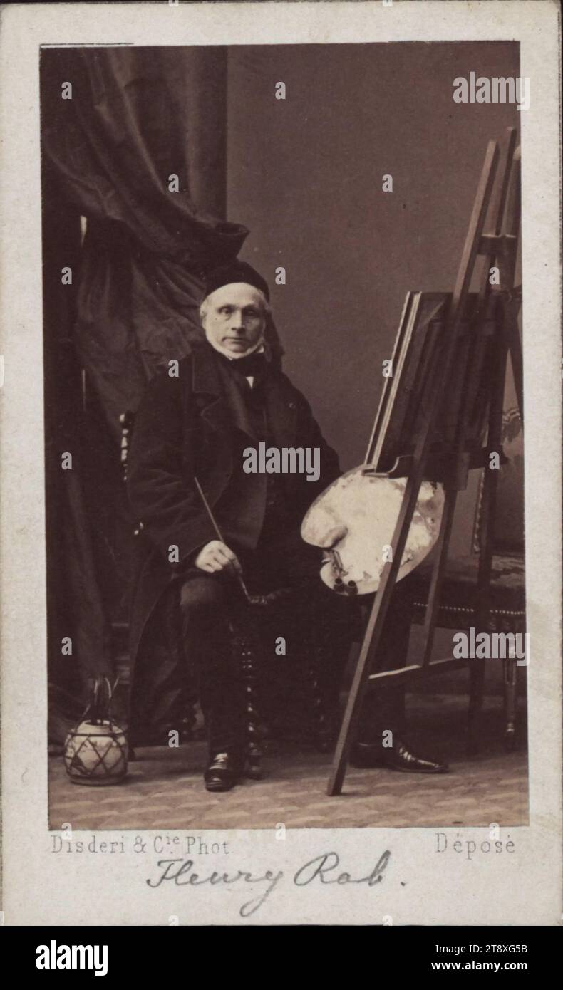 Joseph-Nicolaus Robert-Fleury (1797-1890), painter, Disdéri & Cie ...