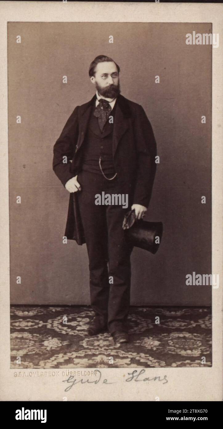 Hans Fredrik Gude (1825 - 1903), painter, G. & A. Overbeck, photo ...