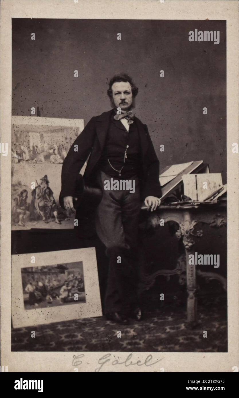 Karl (Carl) Goebel (1824 - 1899), watercolor painter, Fasching, photo ...