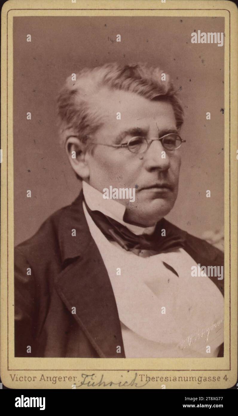 Josef von Führich (1800-1876), painter, Victor [also: Viktor] Angerer ...