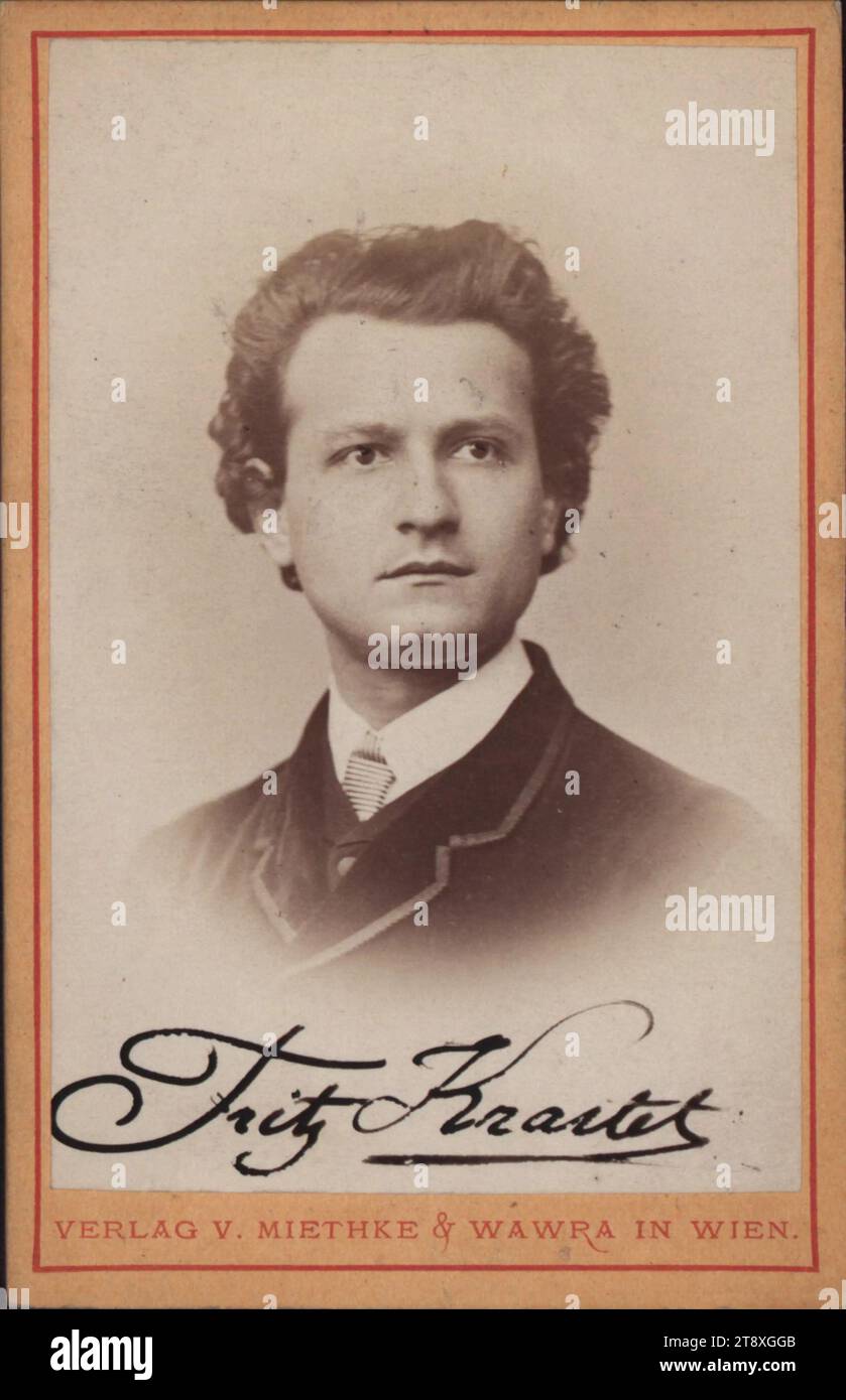 Friedrich (Fritz) Krastel (1839-1908), actor, Miethke & Wawra, photo ...