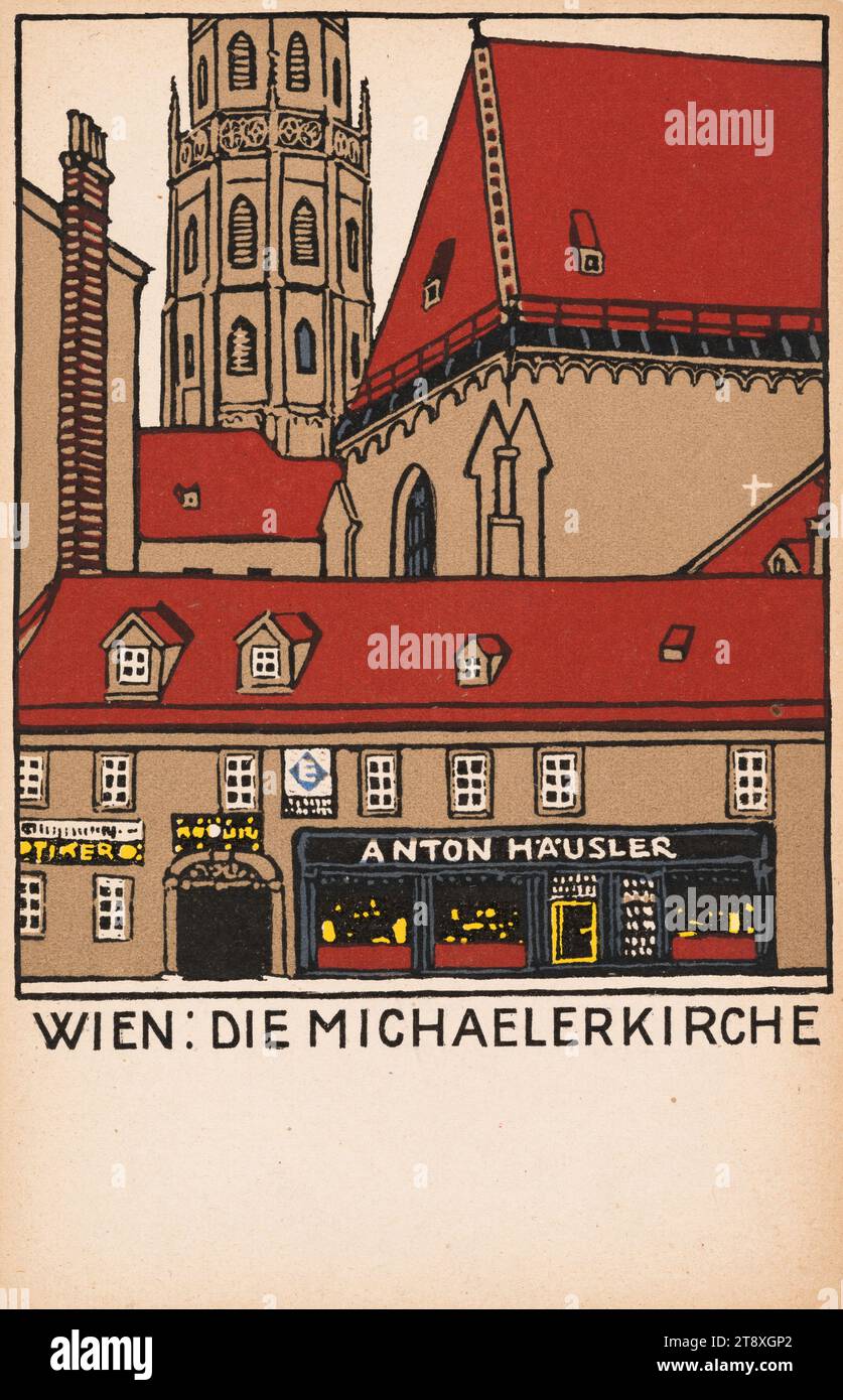 Postcard of Wiener Werkstätte No. 140: Vienna: St. Michael's Church ...