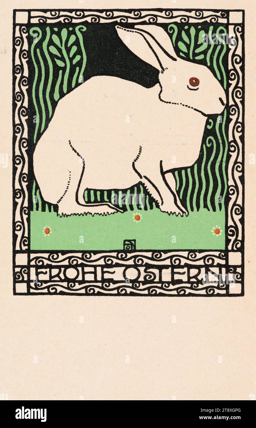 Postcard of Wiener Werkstätte No. 142: Easter card, Josef (József) von ...