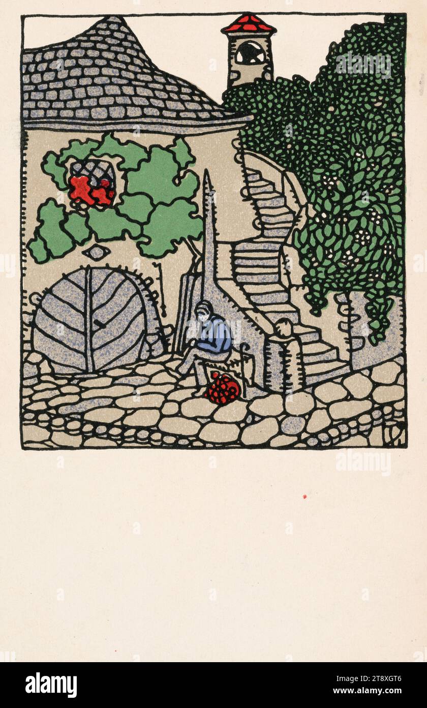 Postcard of Wiener Werkstätte No. 192: Easter card, Josef (József) von ...