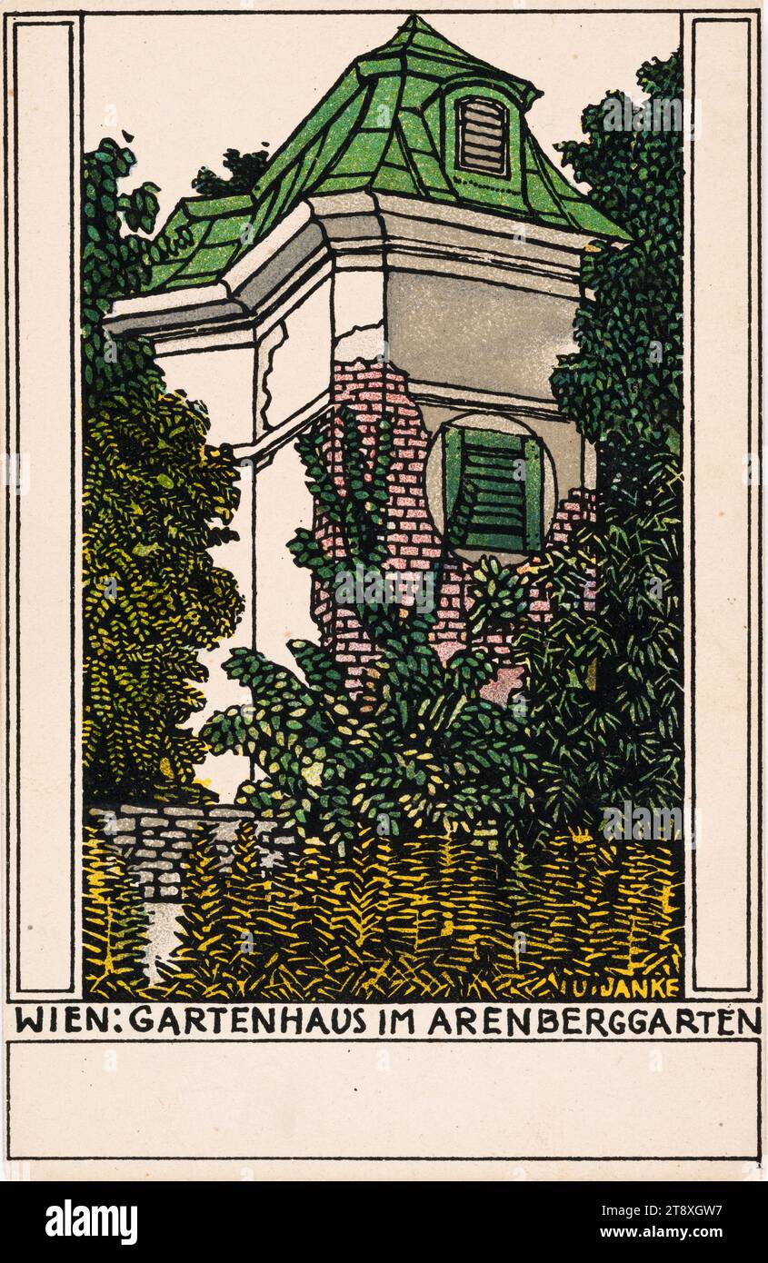 Postcard of Wiener Werkstätte No. 291: Vienna: Garden house in Arenberg ...