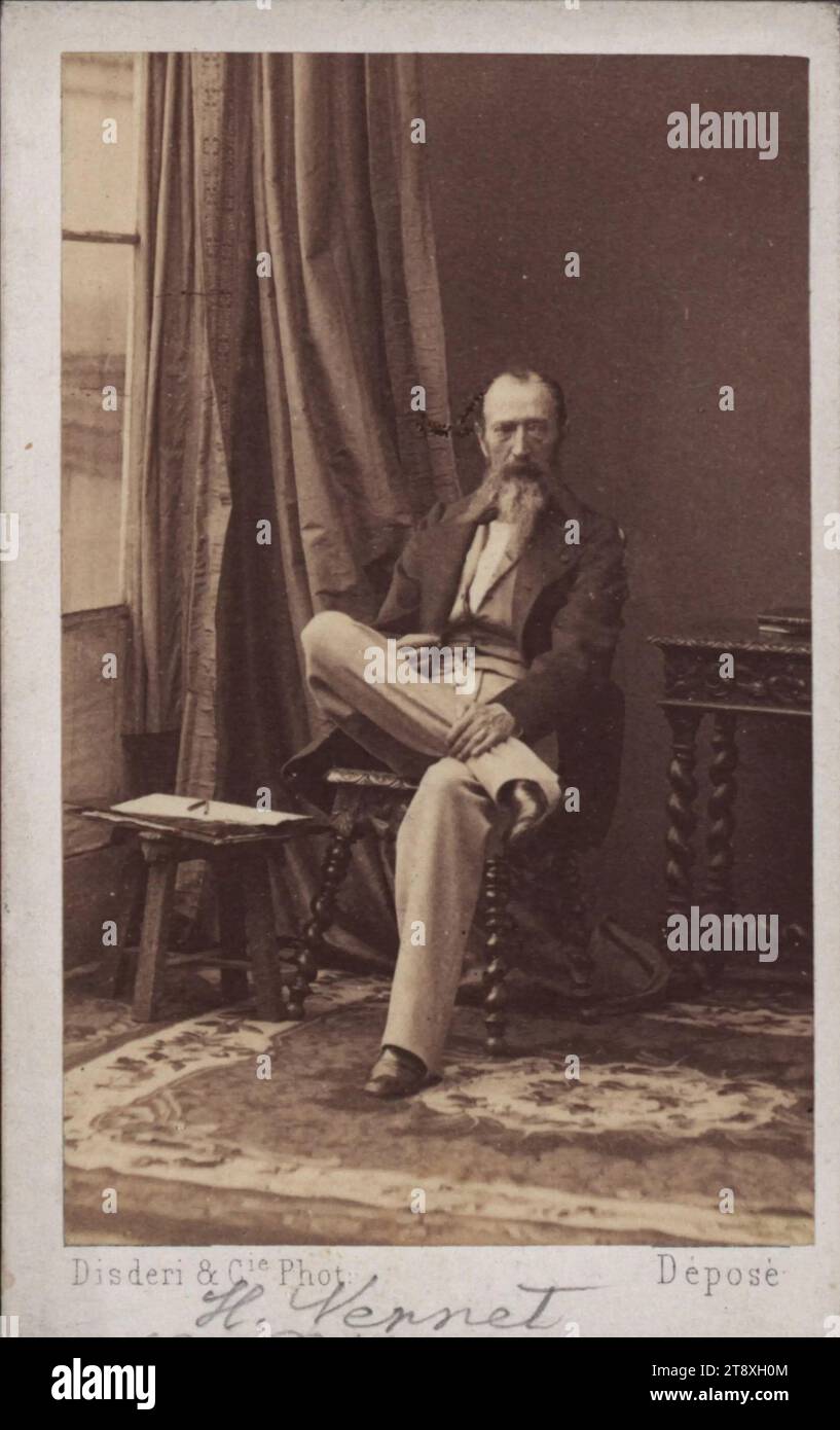 Horace Vernet (1789-1863), painter, lithographer, Disdéri & Cie ...