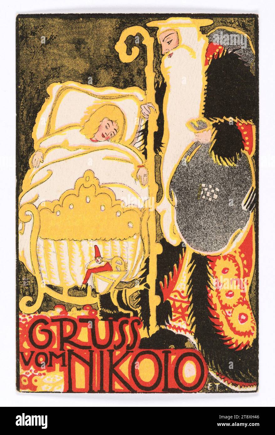 Postcard of Wiener Werkstätte No. 899: St. Nicholas card, Unknown ...