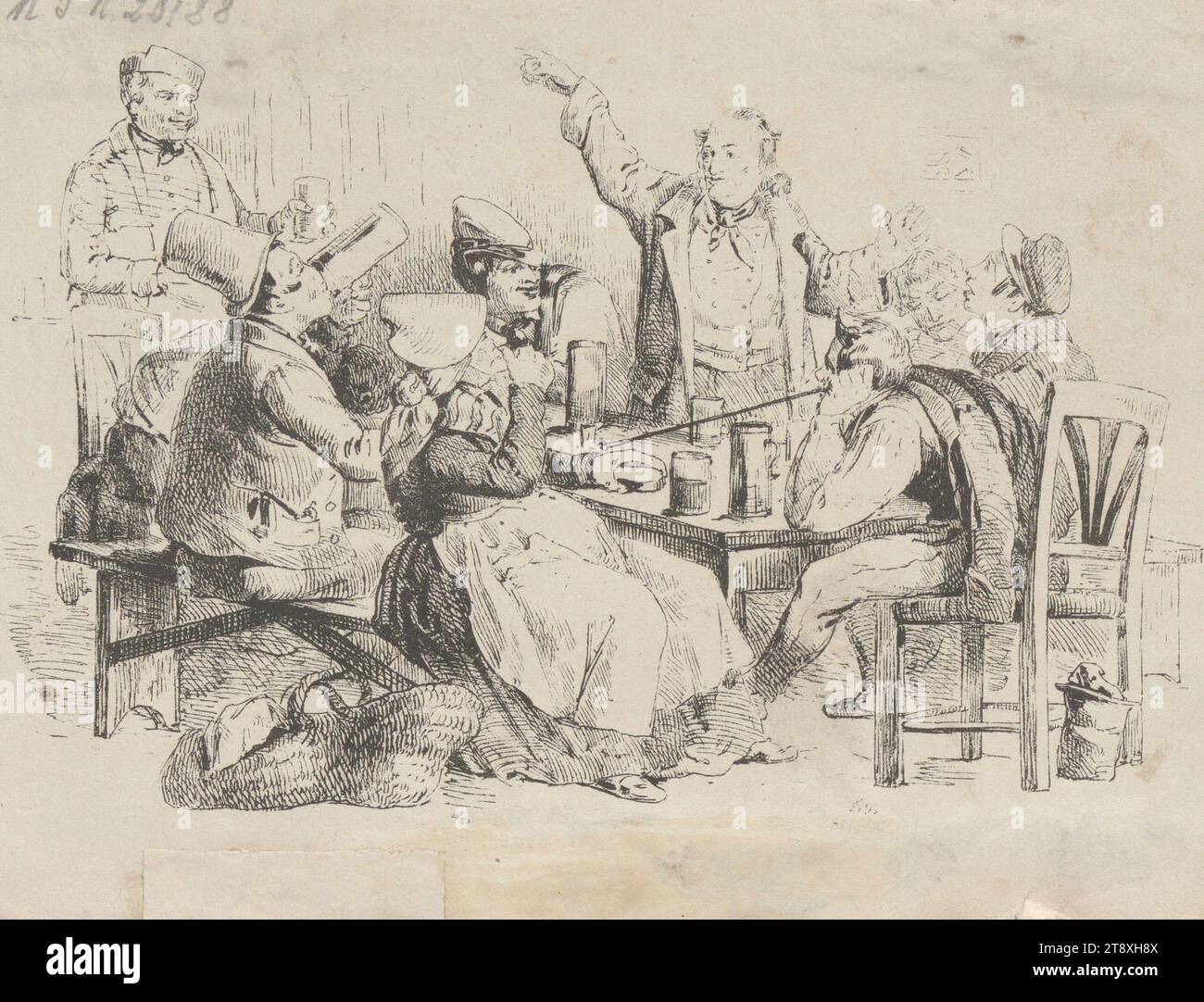 Der Marktrichter am Naschmarkt, in Wien 1848.', Unknown, 1848, paper ...