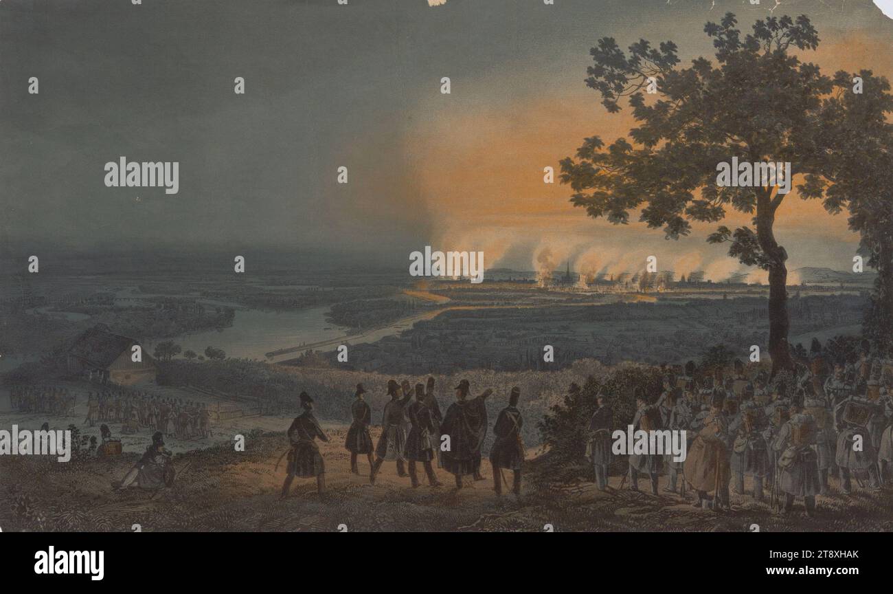 Panorama of Vienna during the siege in October 48 from Nußdorf (in the ...