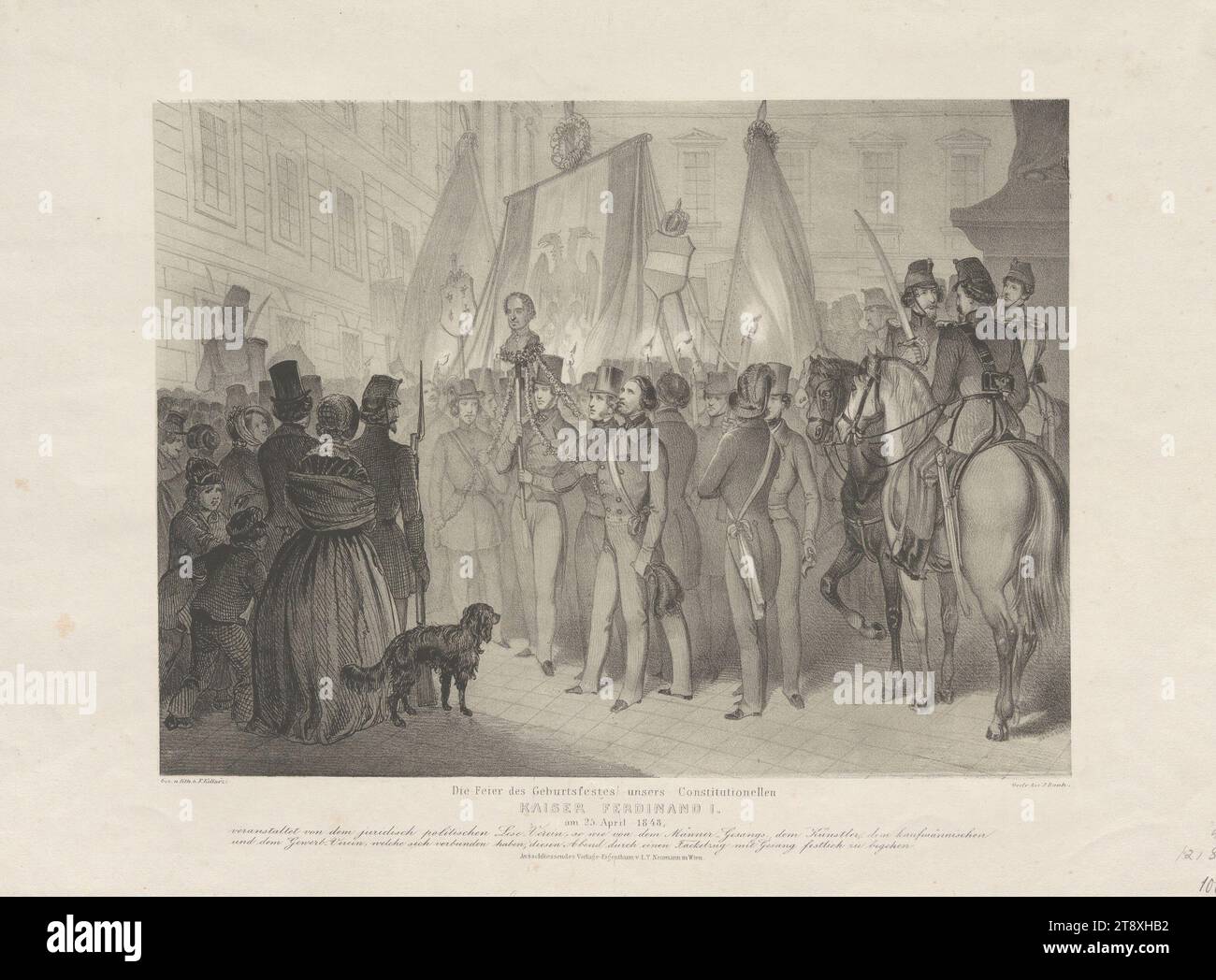The celebration of the birth of our constitutional, KAISER FERDINAND I., on 25. April 1848 ...