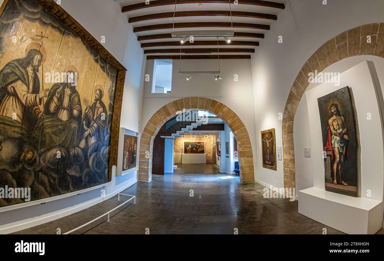 PALMA, SPAIN - SEPT. 20, 2023: Inside of the Museum of Sacred Art of ...