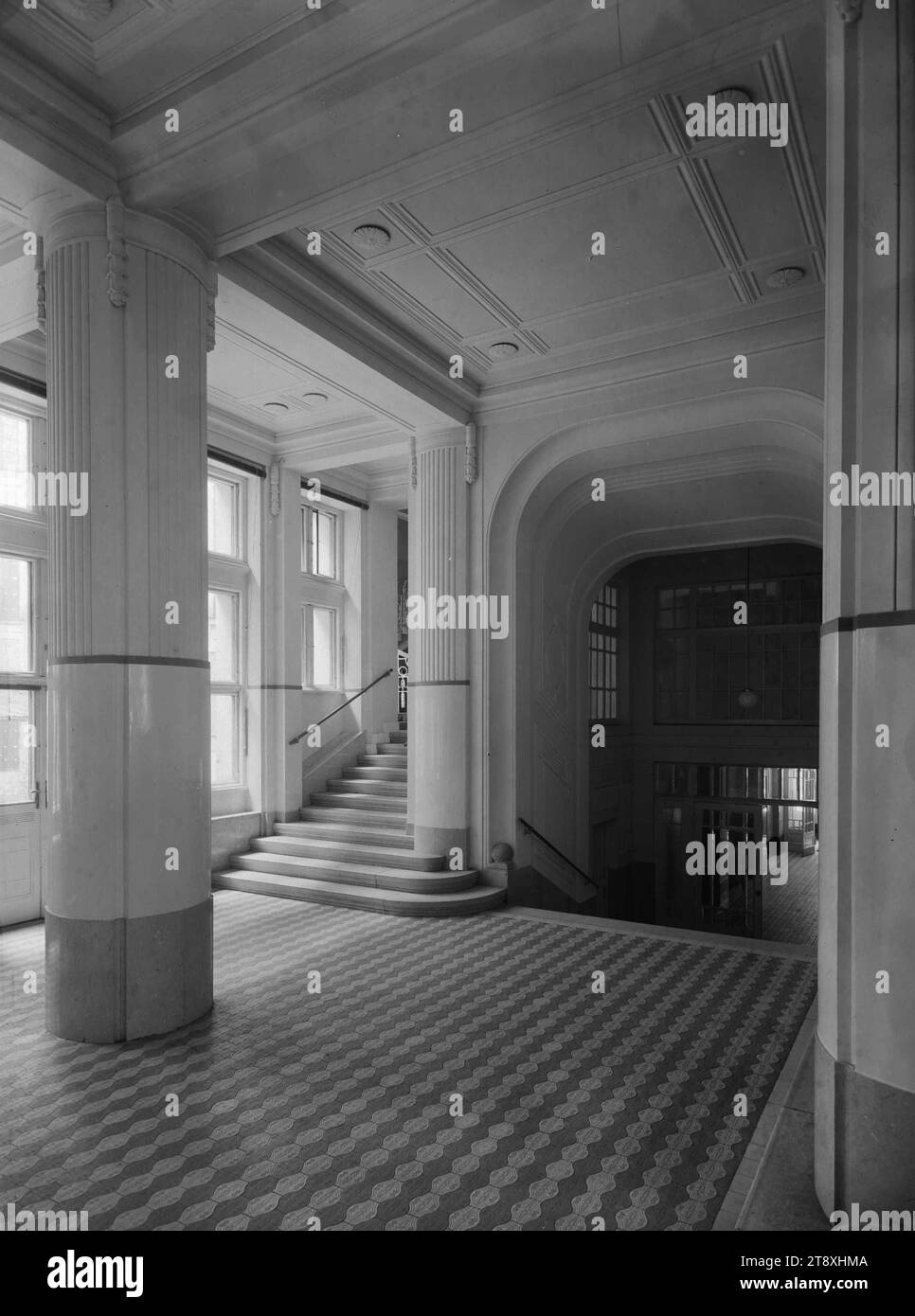 Accident hospital, 20th, Webergasse 2-6, staircase, Martin Gerlach jun ...