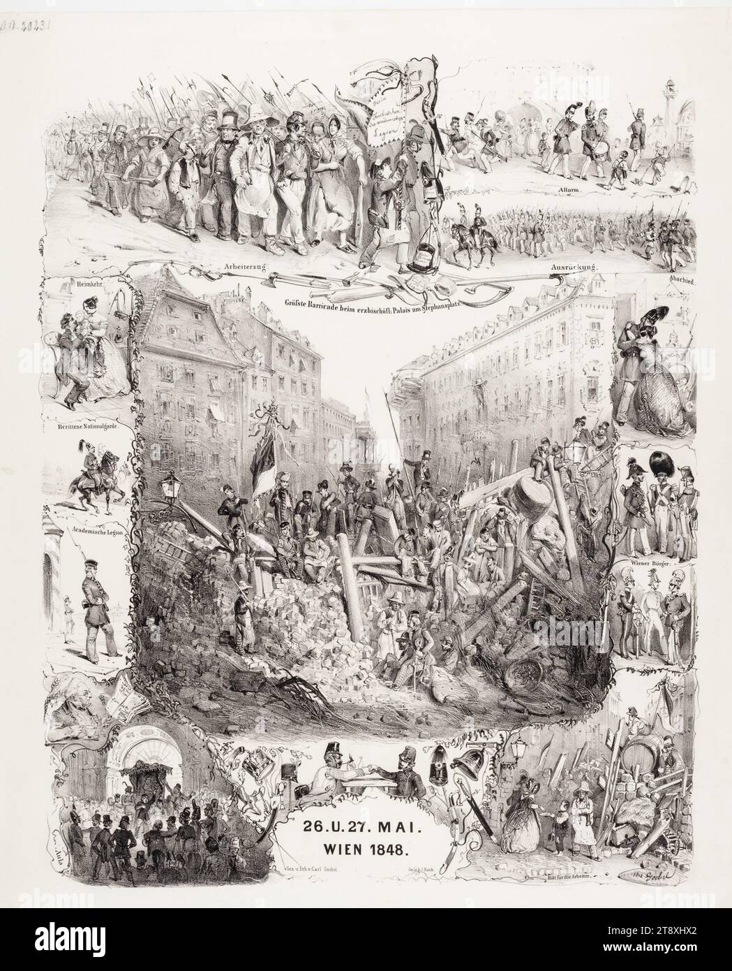 26th U. 27th MAY, VIENNA 1848.', Carl Anton Goebel (also Göbel) (1824 ...