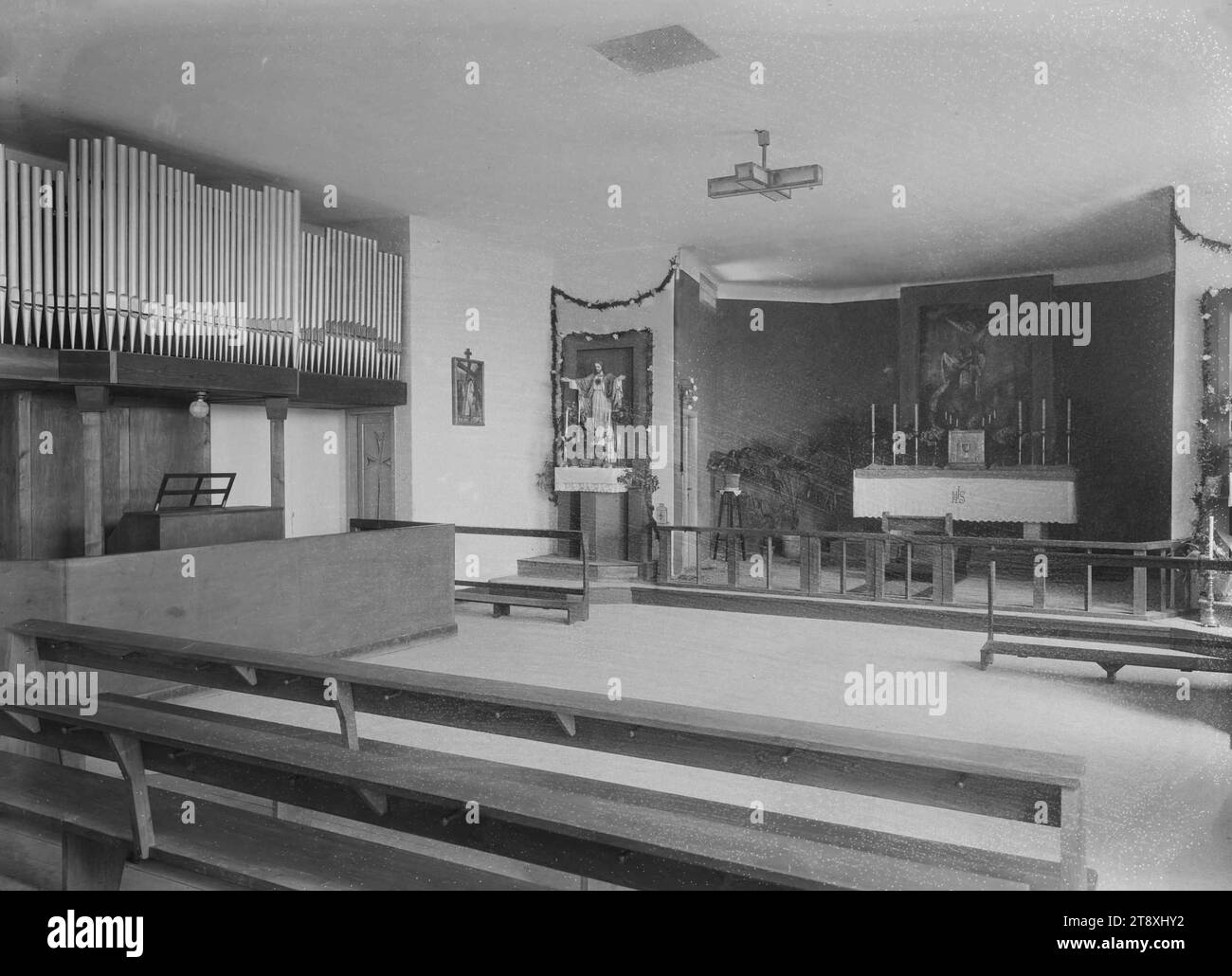 Chapel (21st, Dunantgasse 6-8), view to the altar, Martin Gerlach jun ...