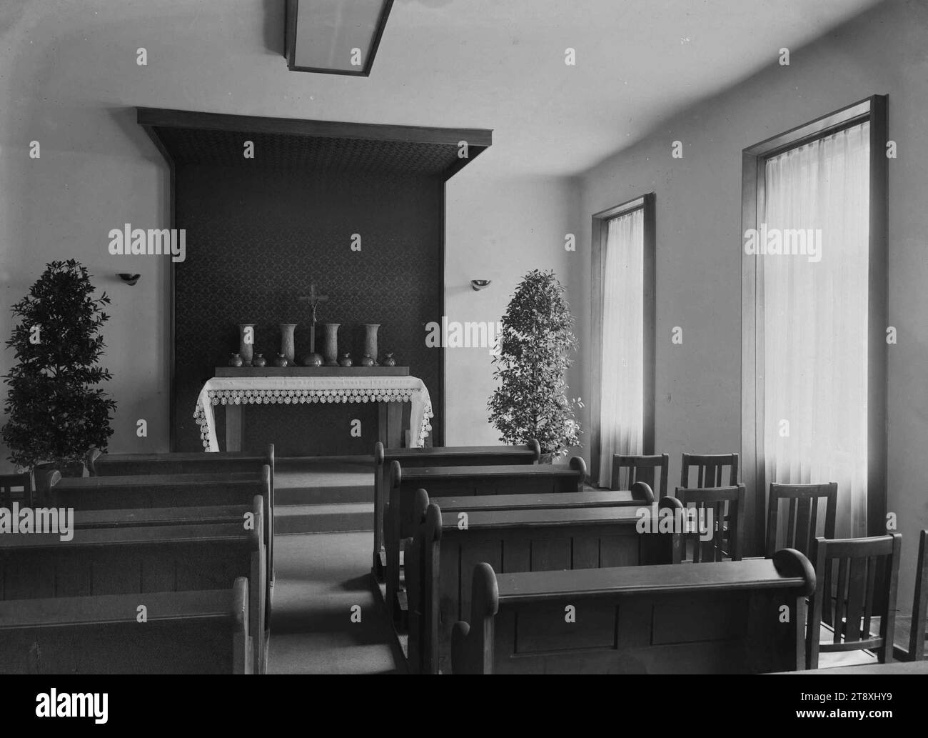 Chapel in the nursing school (13th, Jagdschloßgasse 19), view to the ...