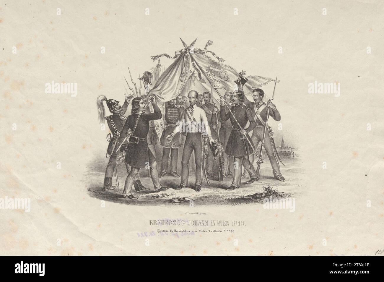 ARCHDUKE JOHANN IN VIENNA 1848.' (on June 24, 1848), Karl (Carl ...