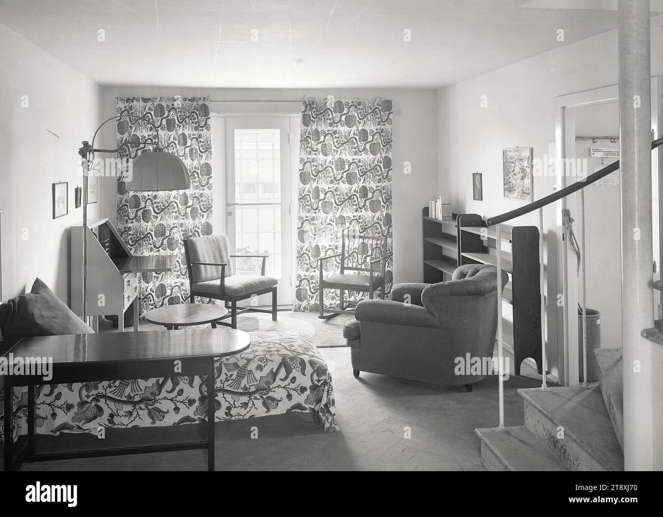 Werkbundsiedlung; House 12 (13th, Woinovichgasse 32): Living room ...