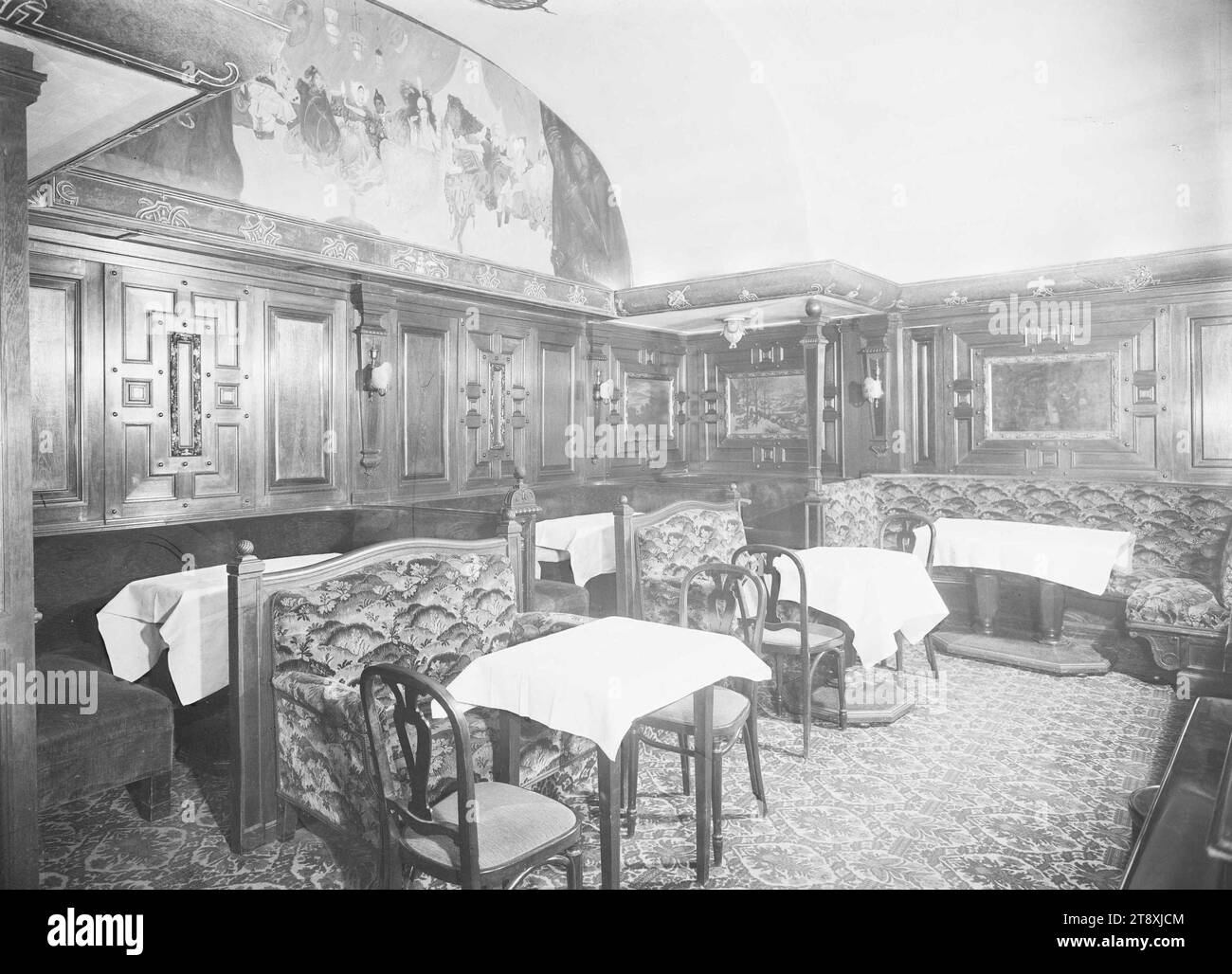 Unknown Viennese cabaret, interior view, Martin Gerlach Jr. (1879-1944 ...