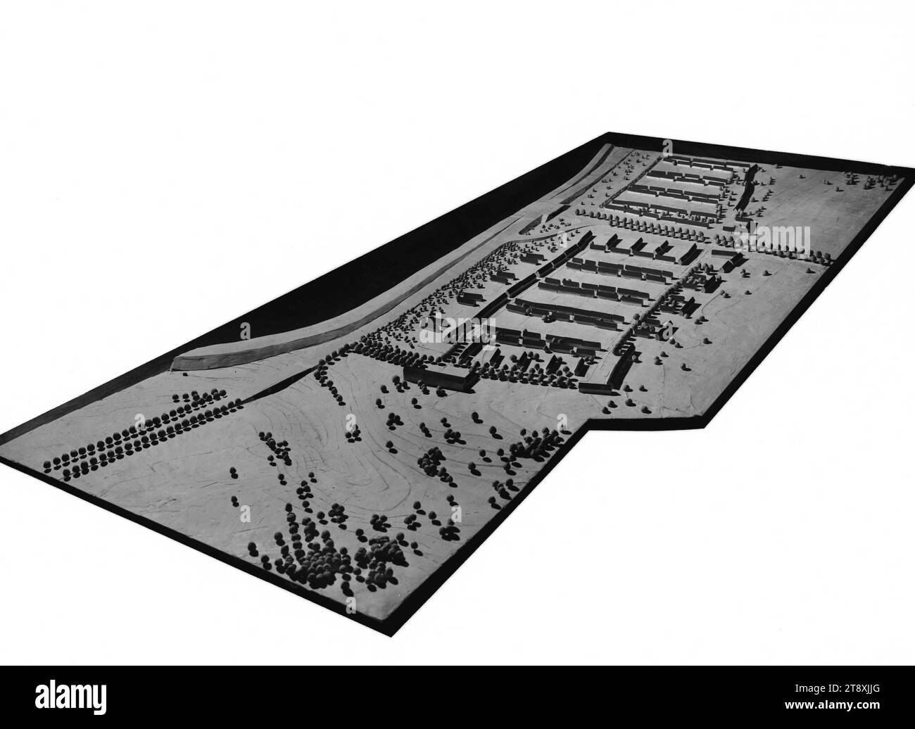 Model of a settlement at Laaer Berg (part of the so-called 'Wohnstadt ...