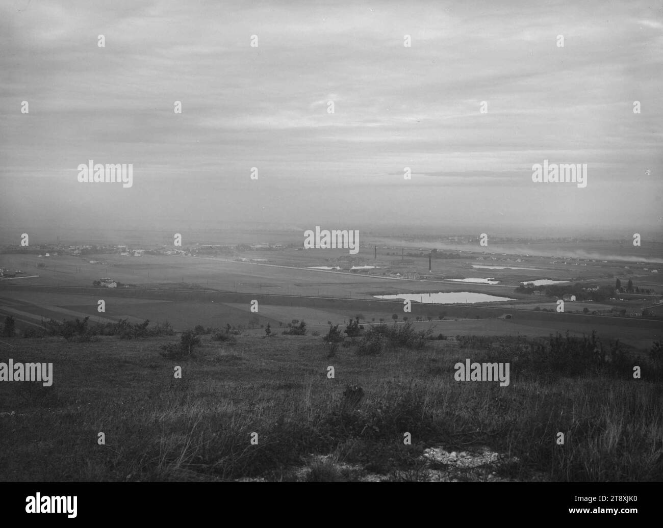 Panoramic view from Eichkogel, Martin Gerlach jun. (1879-1944 ...