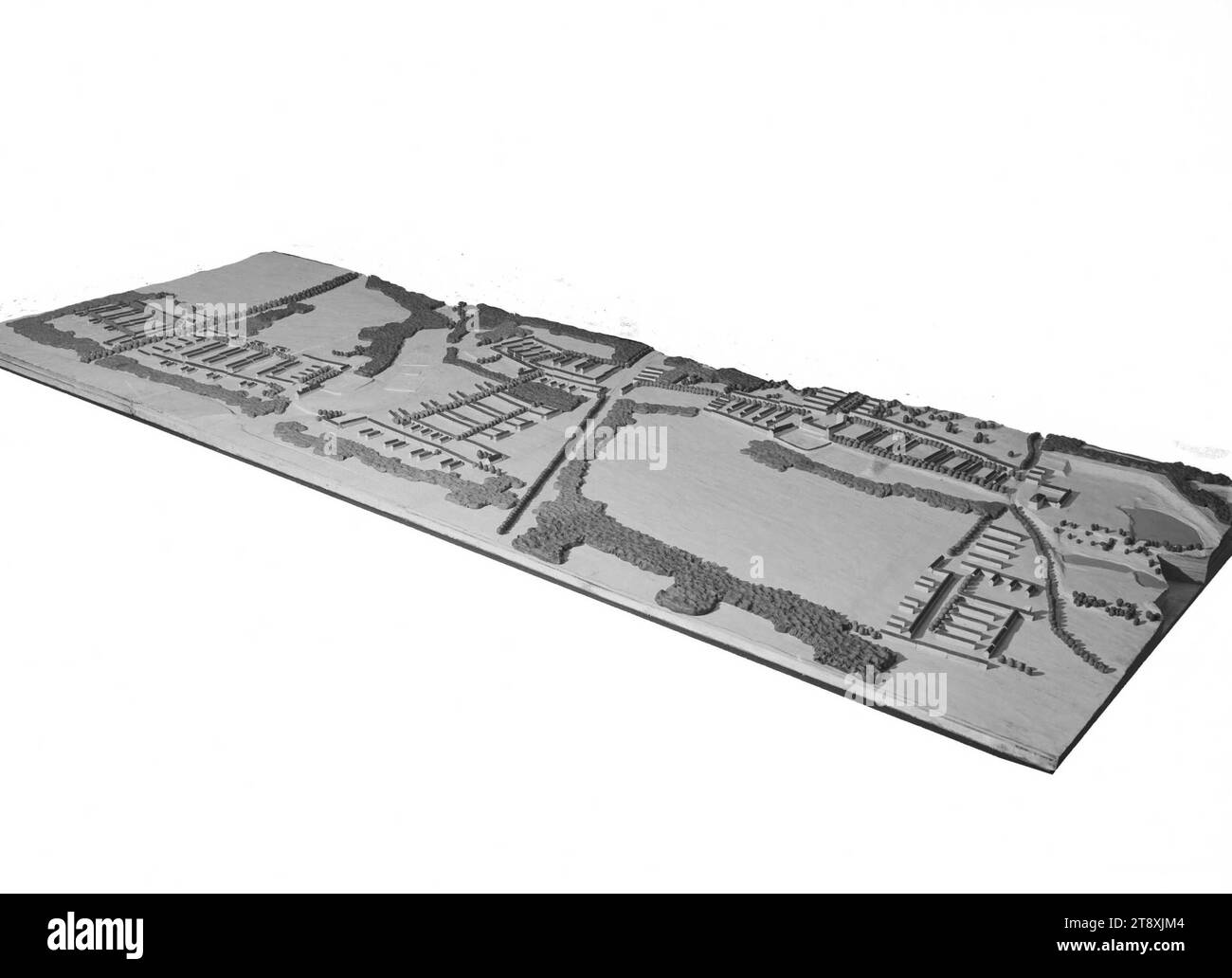 Model of a planned settlement at Laaer Berg (part of the so-called ...