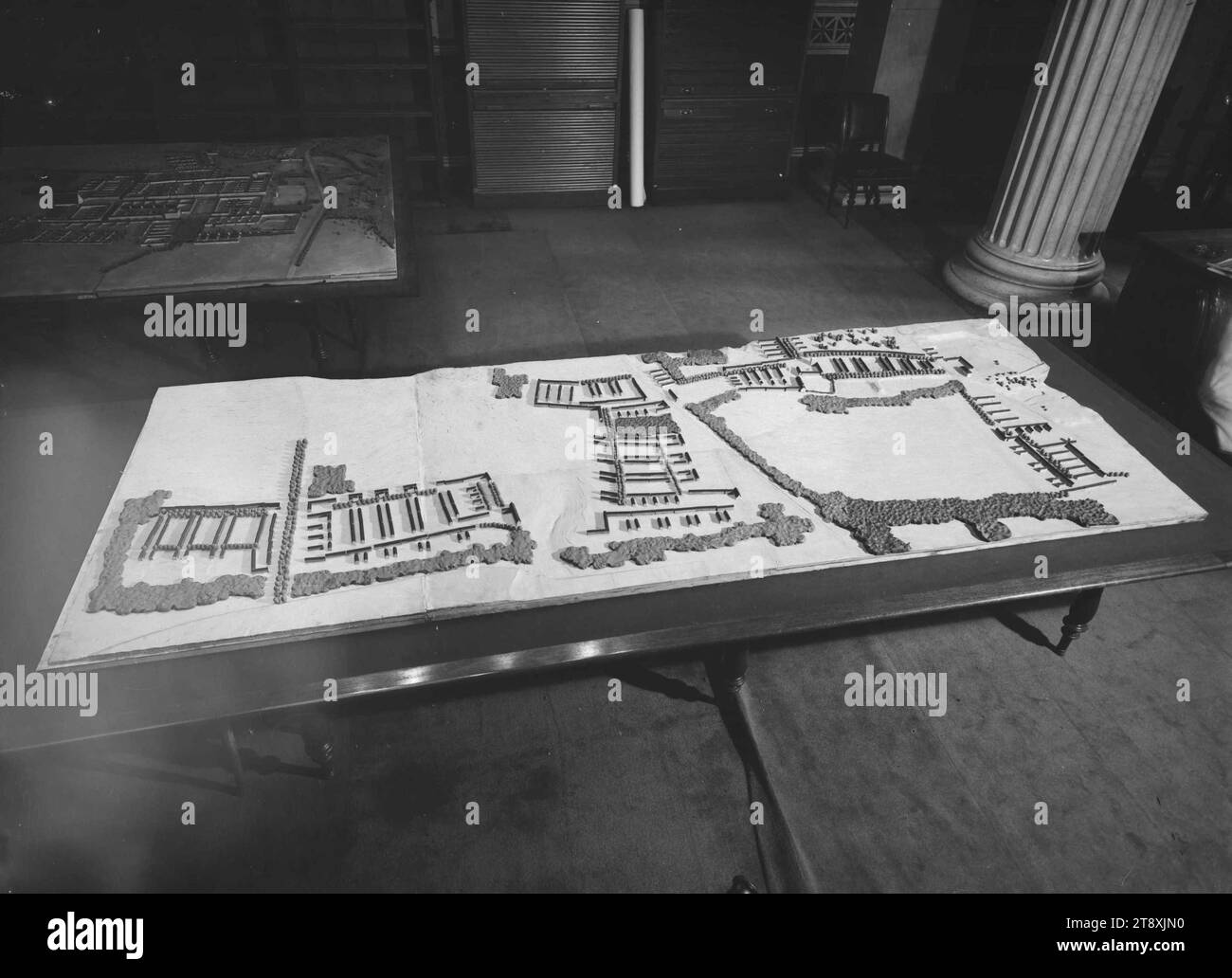 Model of a planned settlement at Laaer Berg (part of the so-called ...