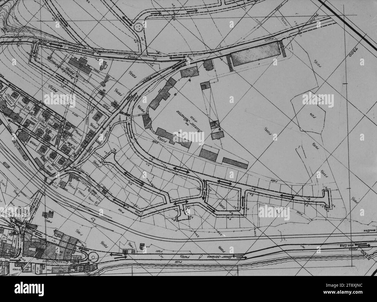 Cadastral plan of Melk (Lower Austria), Martin Gerlach jun. (1879-1944 ...