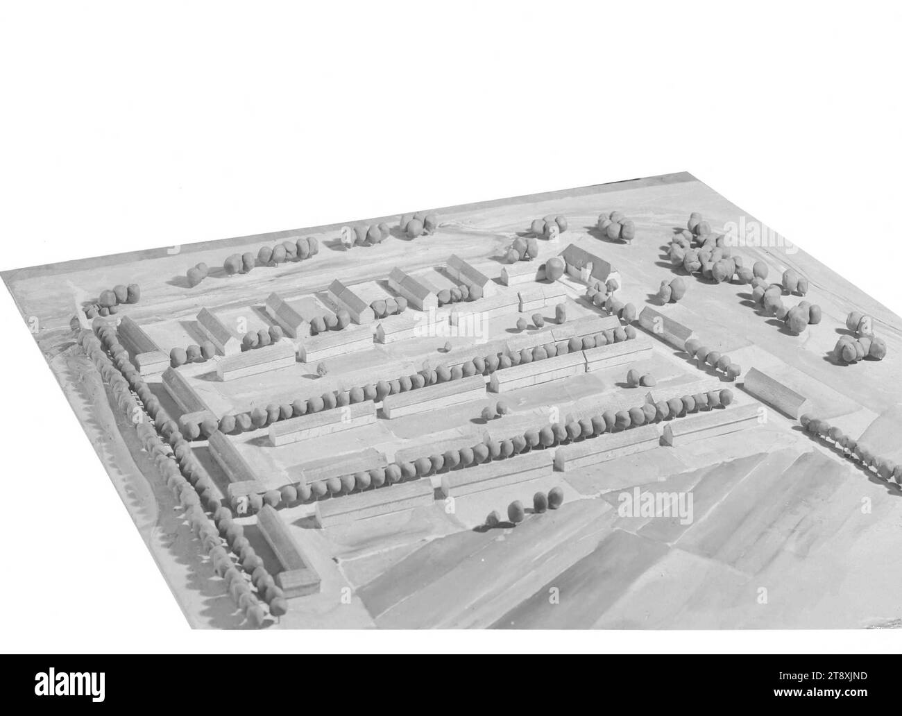 Model of a planned settlement in Lower Austria, Martin Gerlach Jr ...