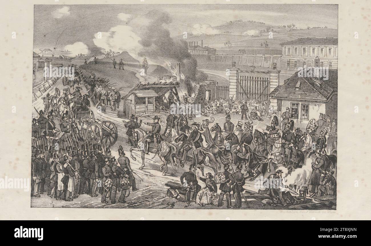The camp of General Bem in the Belveder, in October 1848 in Vienna ...